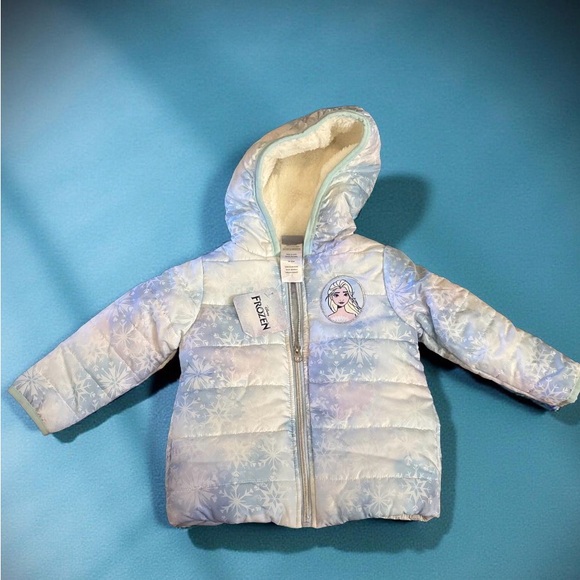 Disney | Jackets & Coats | Disney Frozen Elsa Snowflake Jacket Light ...